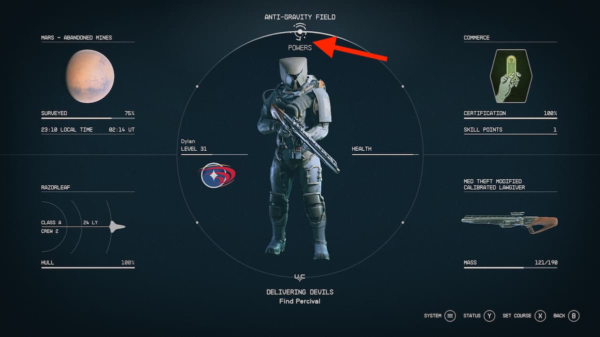 How to Equip & Use Starborn Powers in Starfield - Twinfinite