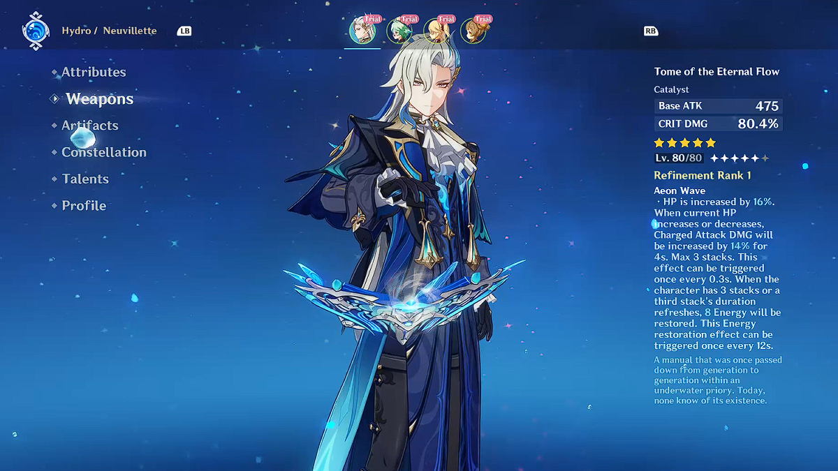 Best Neuvillette Build in Genshin Impact - Twinfinite