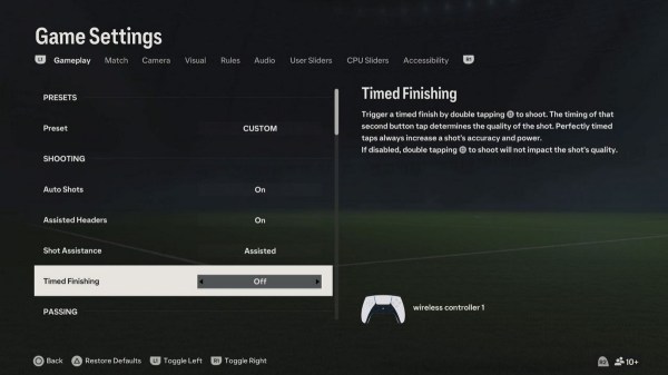 How to Turn Off Timed Finishing in EA FC 24 - Twinfinite