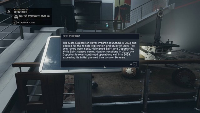 How to Get the Mars Opportunity Rover Snow Globe in Starfield