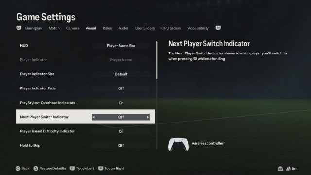 How to Turn Off Player Change Arrow in EA FC 24 - Twinfinite