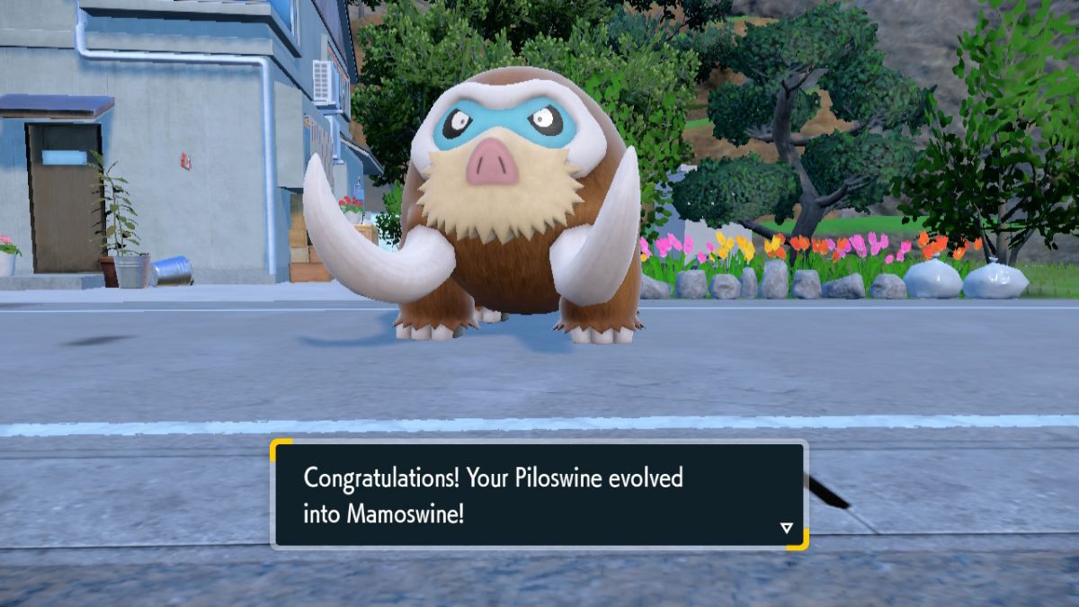 Pokemon Scarlet & Violet: How to Evolve Piloswine into Mamoswine in The ...