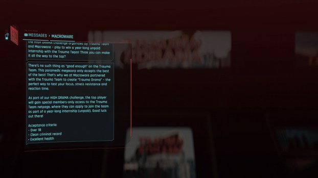 How to Get Trauma Team Uniform and Mini AV in Cyberpunk 2077 - Twinfinite