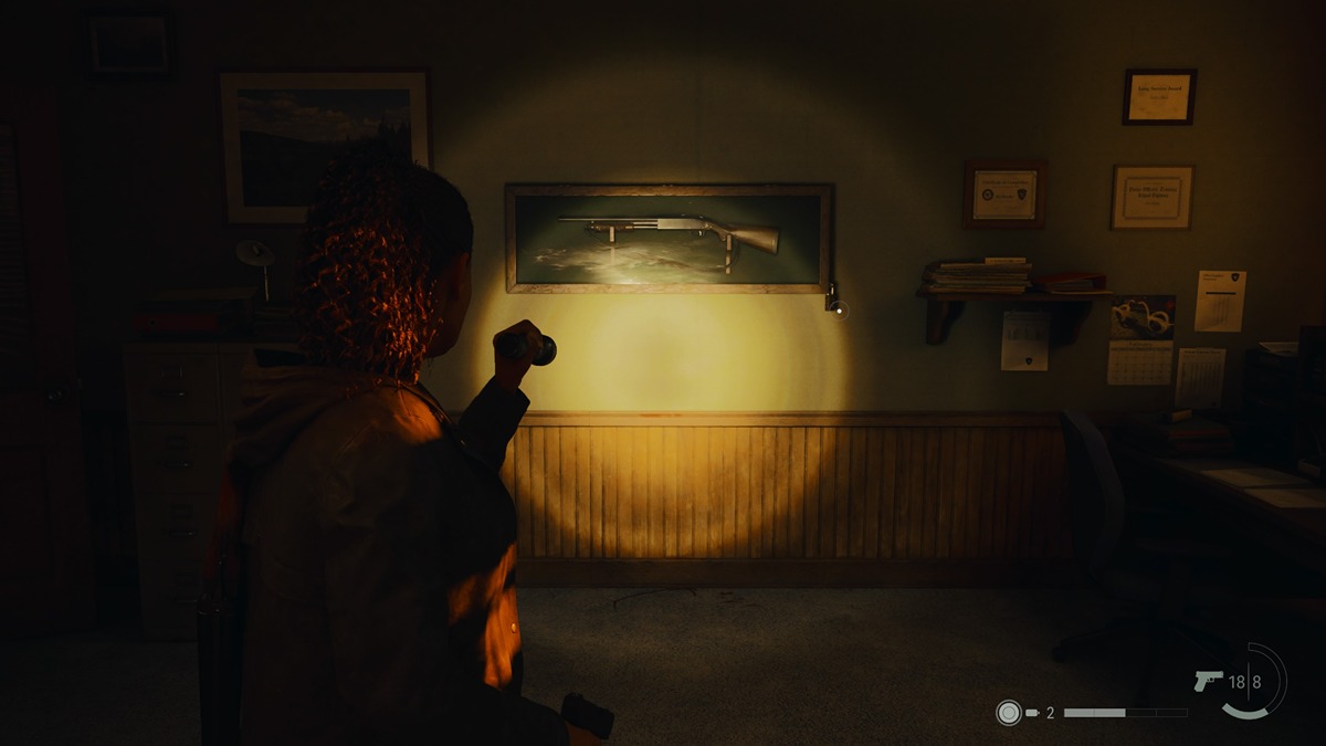 Alan Wake 2 Sheriff Station Pump Shotgun Case Combination Solution - Twinfinite