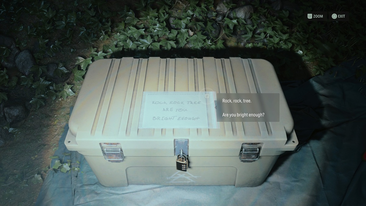 Alan Wake 2 Rock Rock Tree Cult Stash Combination Solution - Twinfinite