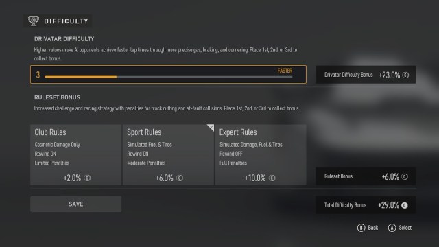 Forza Motorsport 8 Difficulty Guide: How to Change, Rewards & More - Twinfinite