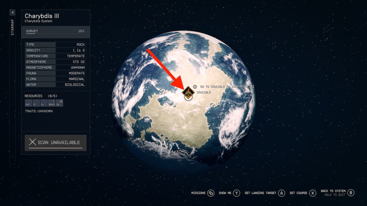 Where to Find & How to Reach Charybdis in Starfield