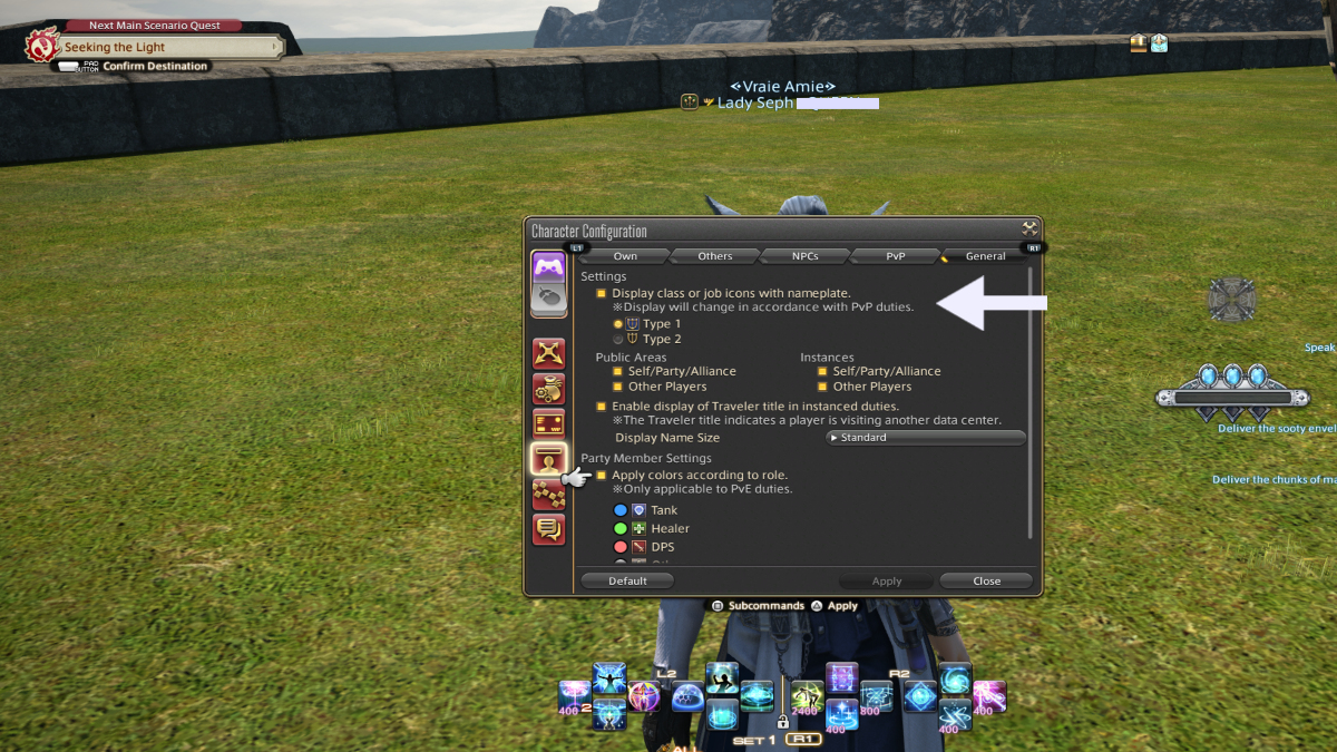 How to Toggle Job Icons on Display Names in FFXIV - Twinfinite