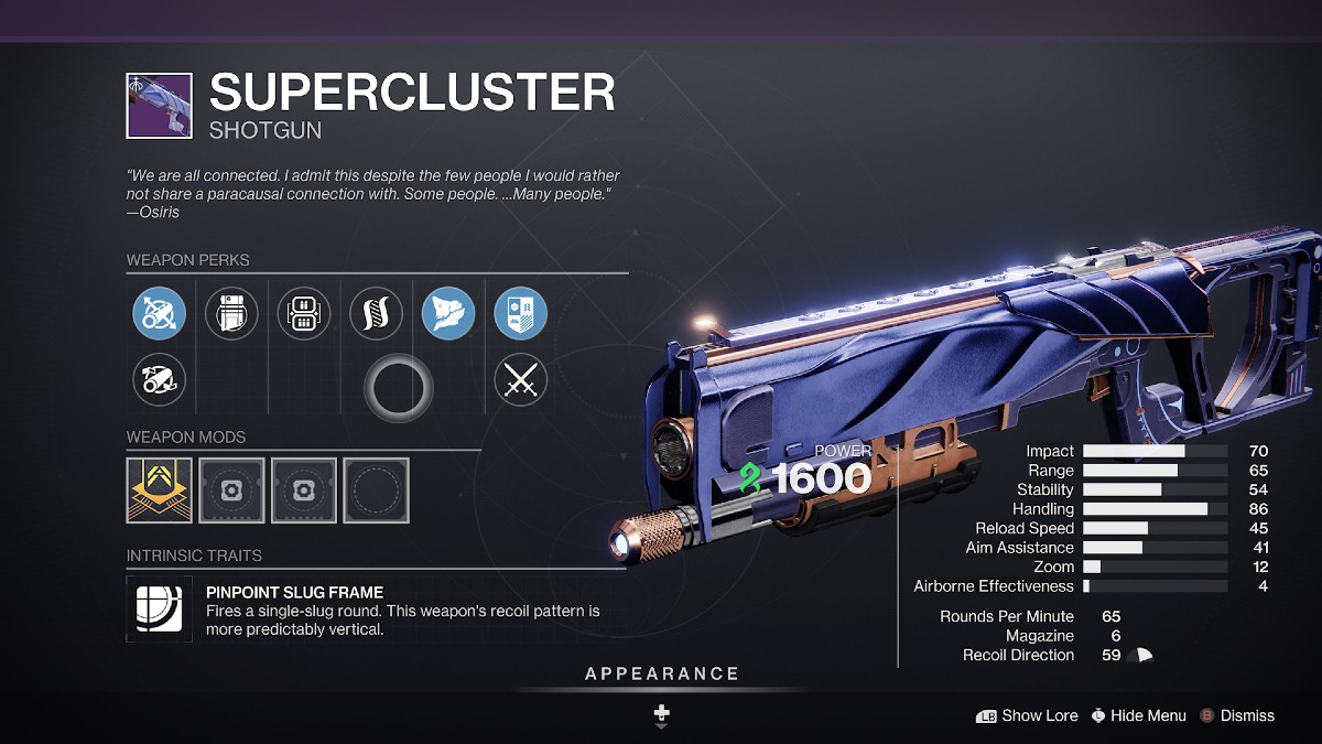 How To Get The Supercluster Shotgun & God Roll Explained In Destiny 2 ...