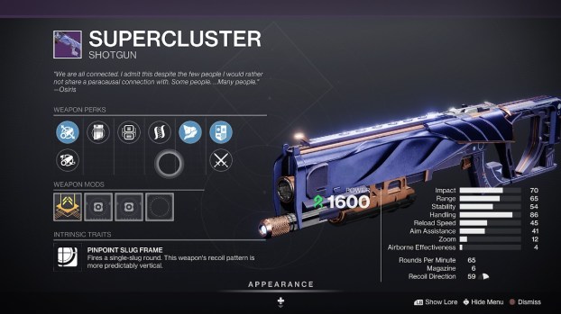 How To Get The Supercluster Shotgun & God Roll Explained In Destiny 2 ...