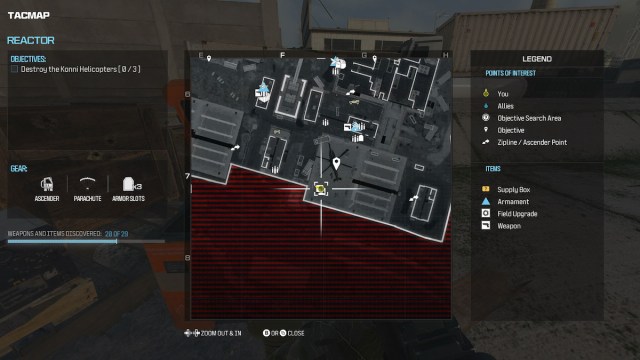 All Weapon and Item Locations in MW3 Reactor