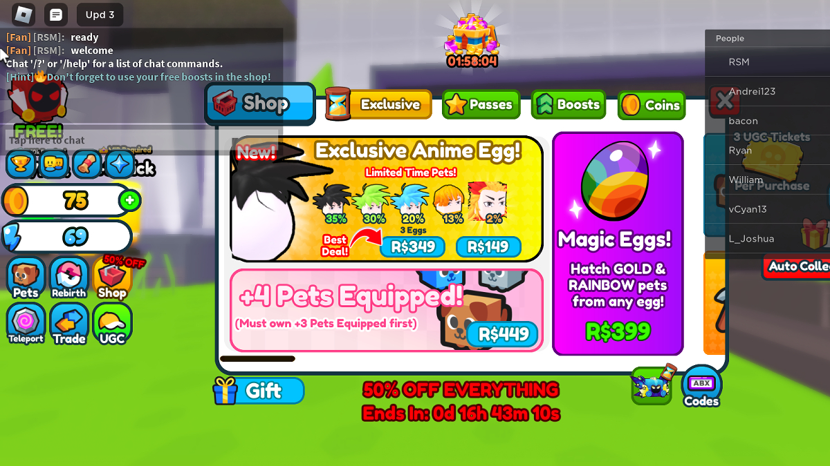 Roblox Power Fighting Simulator Codes - Twinfinite