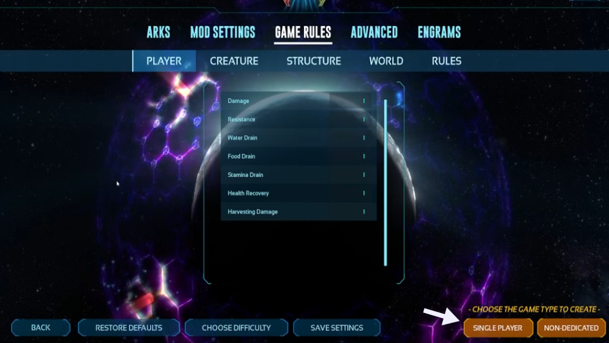 Ark Survival Ascended Single Player Settings - Twinfinite