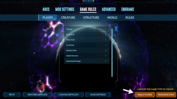 Ark Survival Ascended Single Player Settings - Twinfinite