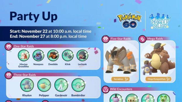 Pokemon GO Party Up Event – All Bonuses, Spawns, Raids & Research ...
