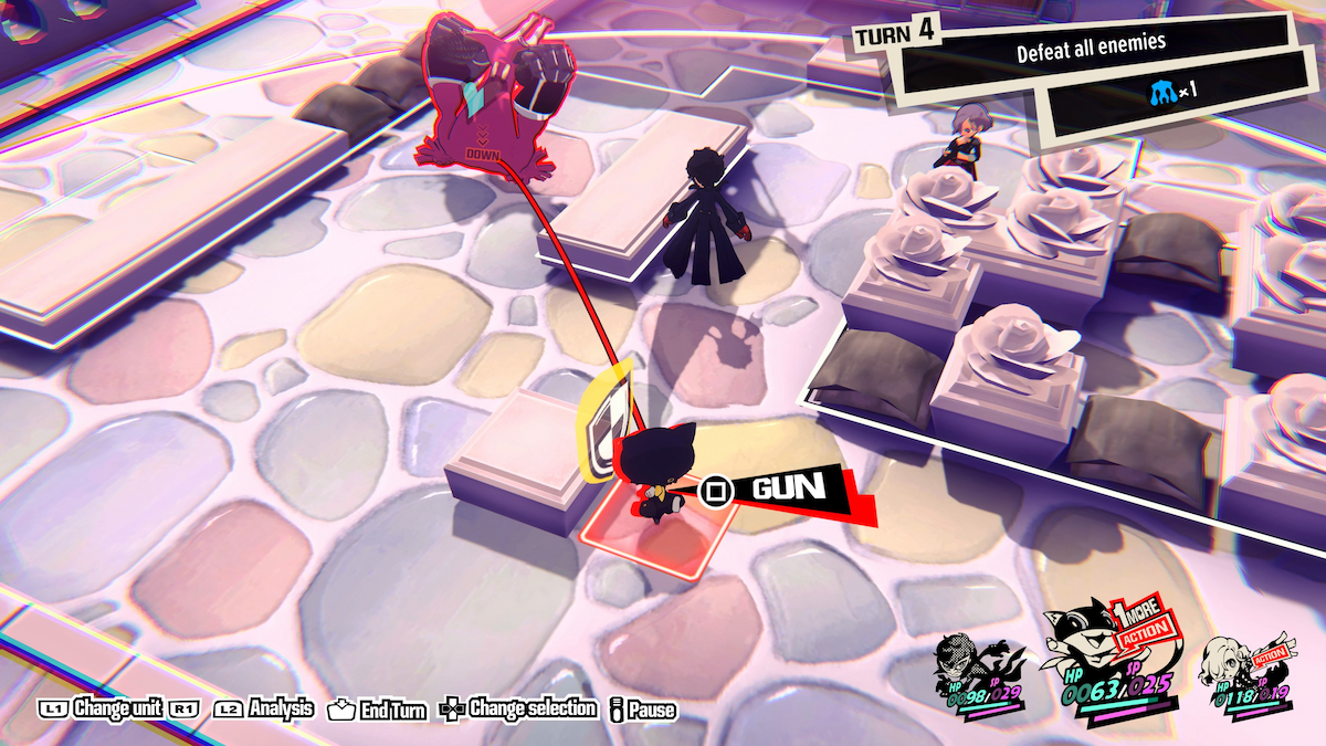How to Knock Down Enemies in Persona 5 Tactica - Twinfinite