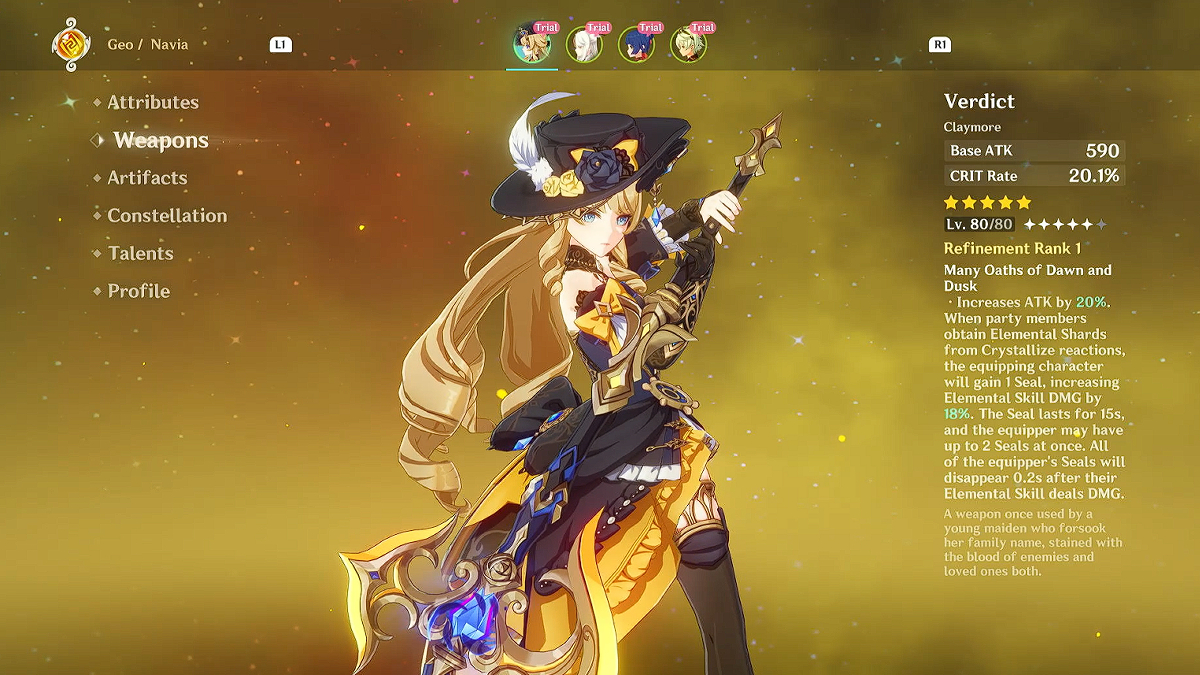 Best Navia Build in Genshin Impact - Twinfinite