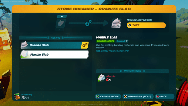 How to Make Marble Slabs in LEGO Fortnite - Twinfinite