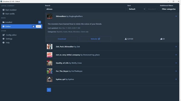 How to Use Lethal Company Skinwalkers Mod - Twinfinite