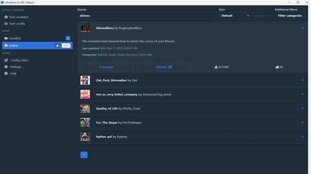 How to Use Lethal Company Skinwalkers Mod - Twinfinite