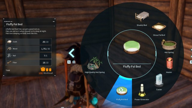 How to Get & Make Fluffy Pal Bed in Palworld