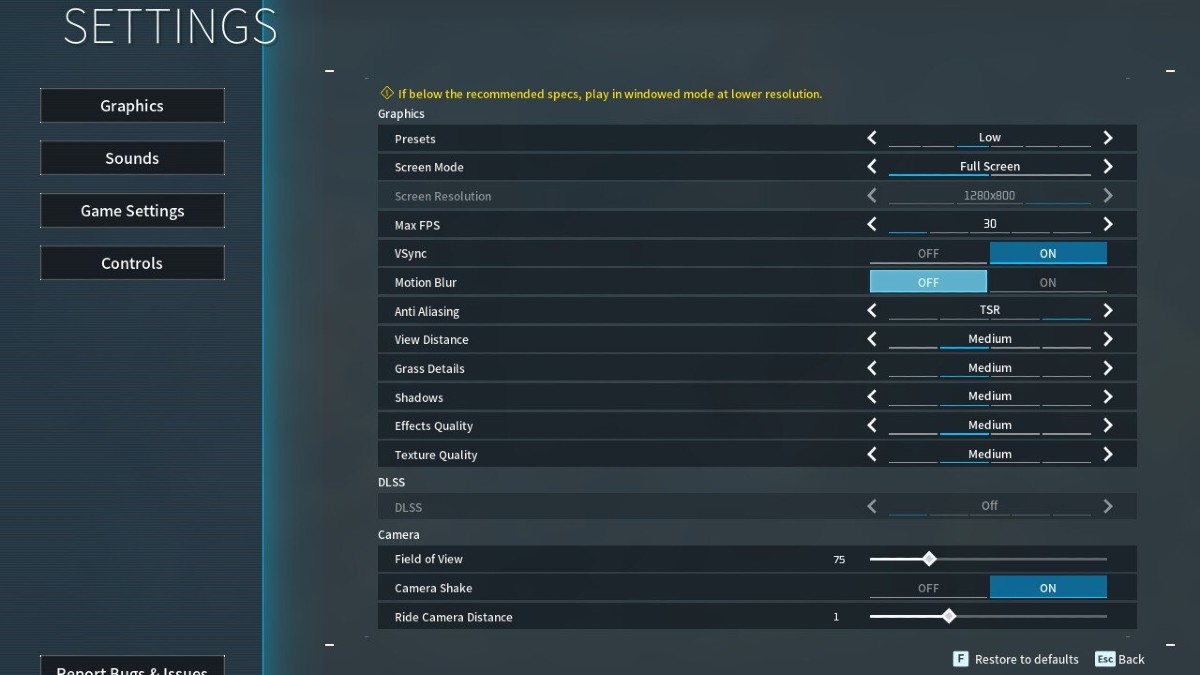 Best Palworld Performance Settings - Twinfinite