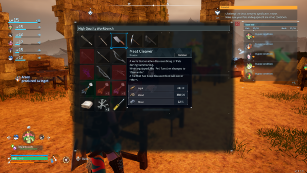 How to Use Meat Cleaver & Butcher Pals in Palworld - Twinfinite