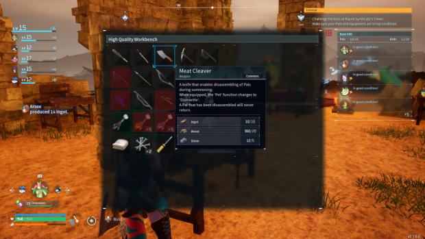 How to Use Meat Cleaver & Butcher Pals in Palworld - Twinfinite