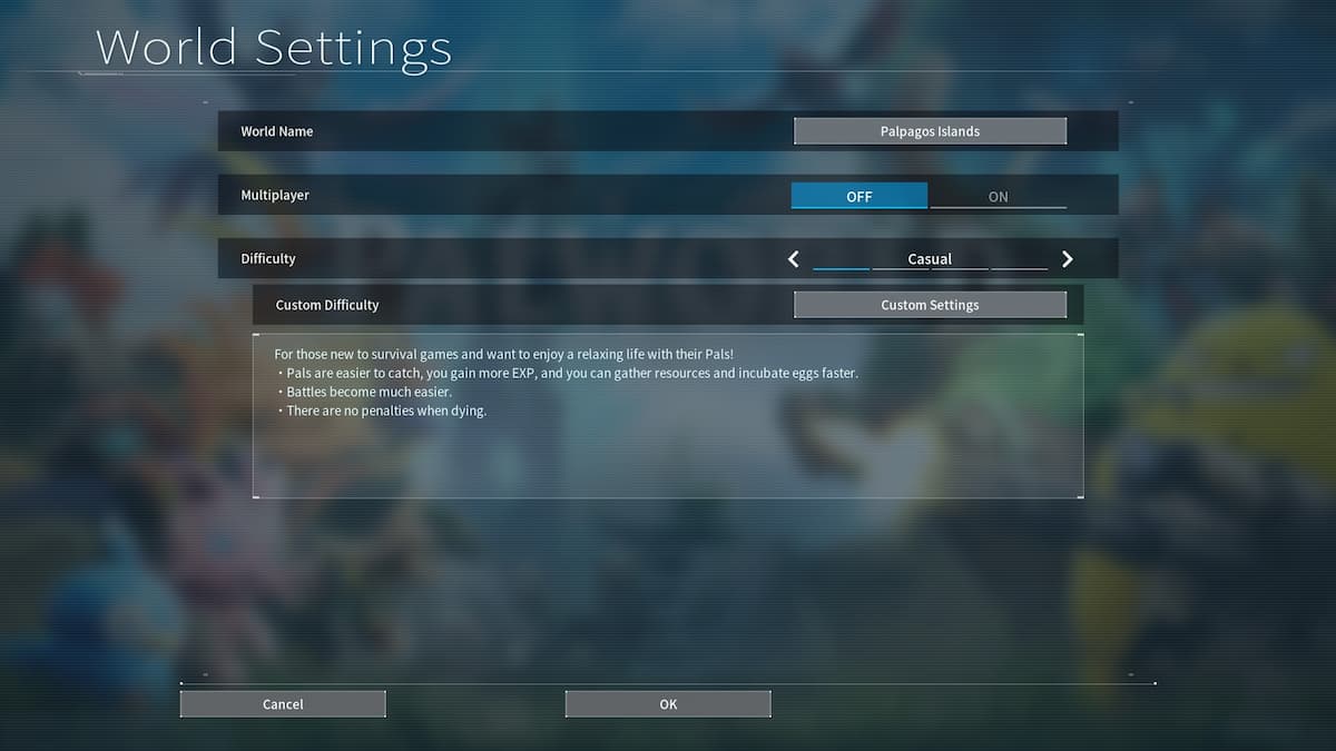 Palworld Difficulty Settings Explained & How to Change - Twinfinite