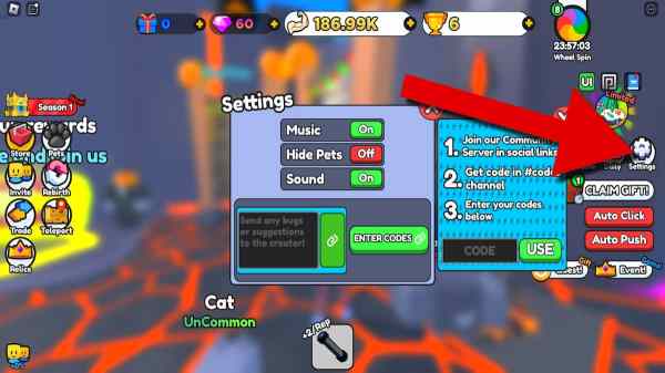 Sisyphus Simulator Codes - Twinfinite