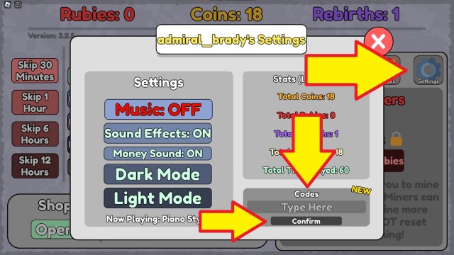 Rotate Simulator Codes - Twinfinite