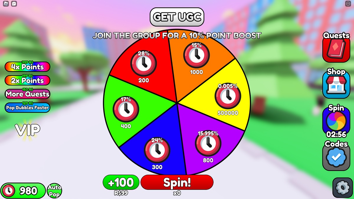 Roblox Pop Bubbles for UGC Codes - Twinfinite