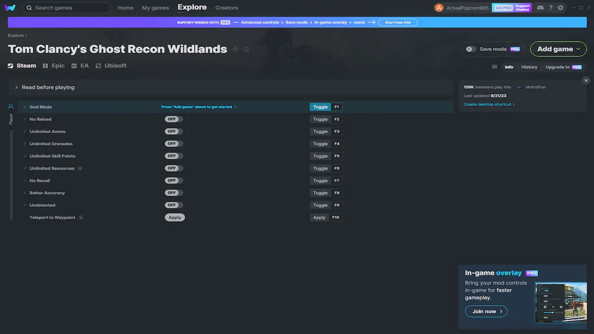 Top 5 Best Ghost Recon Wildlands Cheats - Twinfinite