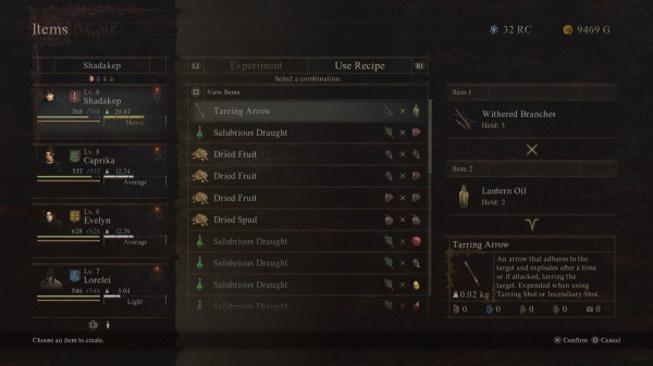 All Dragon's Dogma 2 Crafting Combinations - Twinfinite