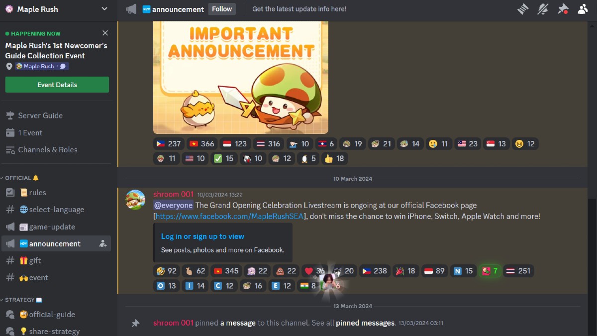 Maple Rush Discord Link - Twinfinite