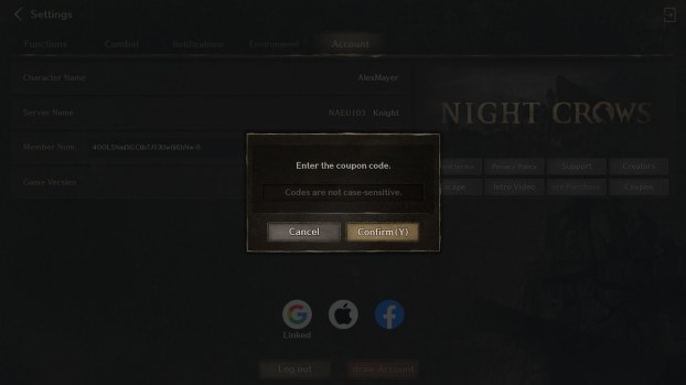 Night Crows Codes (May 2025) - Twinfinite