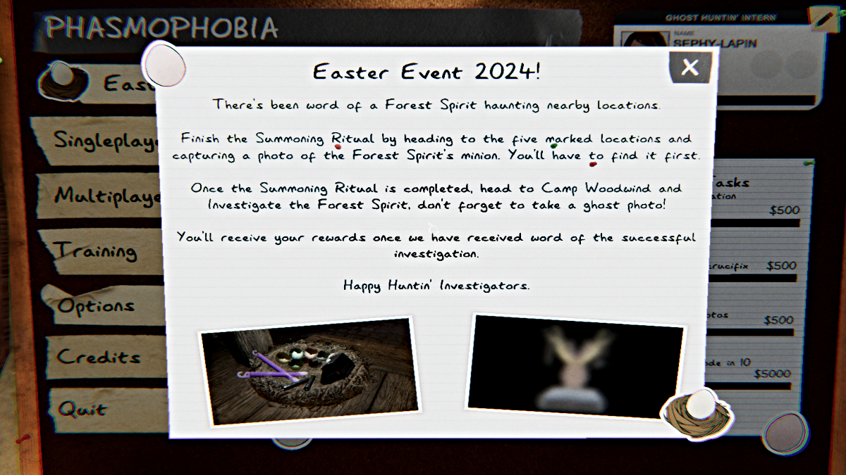 Phasmophobia 2024 Easter Event Walkthrough - Twinfinite