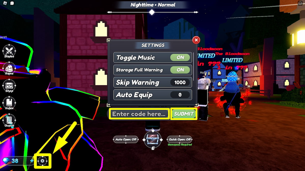 Blades RNG Codes (December 2024) - Twinfinite