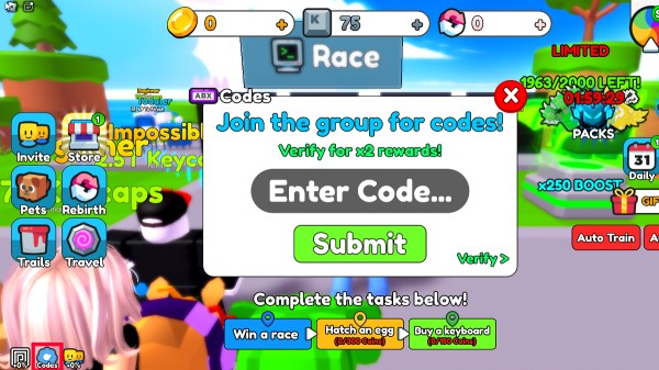 Roblox Type Race Simulator Codes (August 2024) - Twinfinite