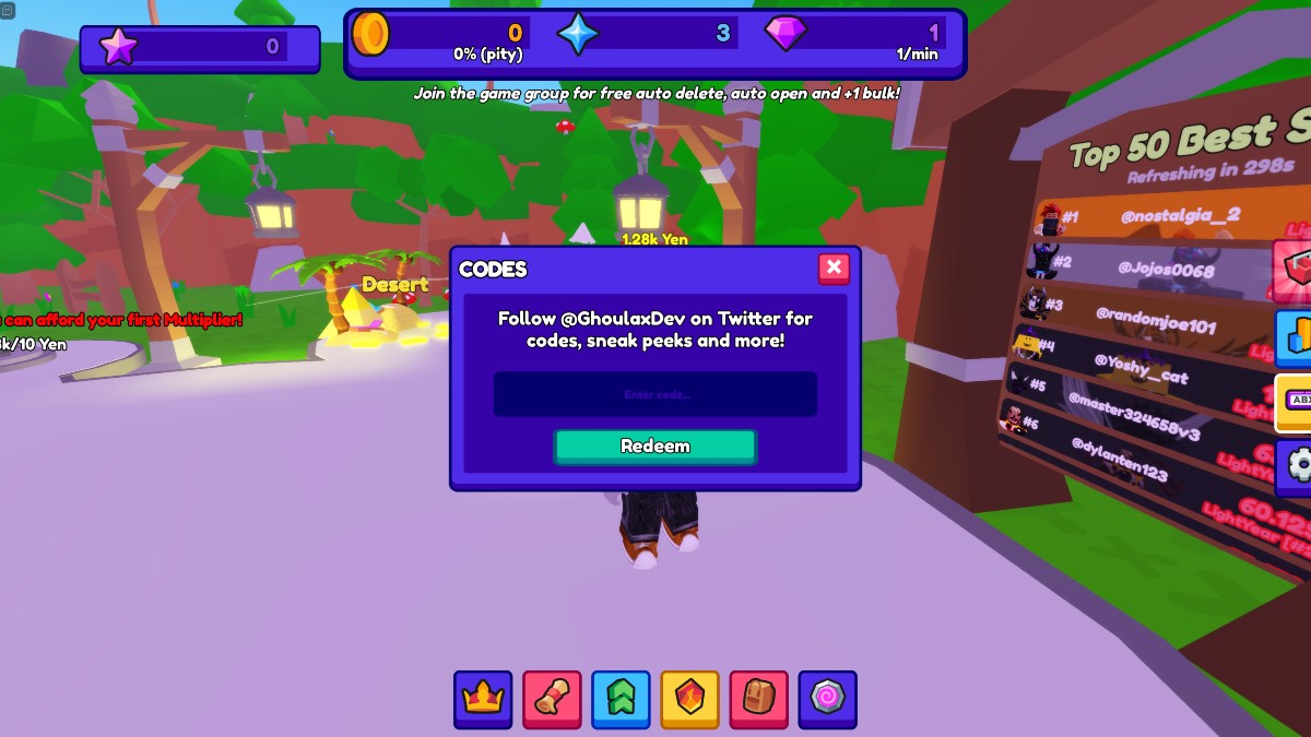 Roblox Button Simulator Mania Codes (July 2024) - Twinfinite