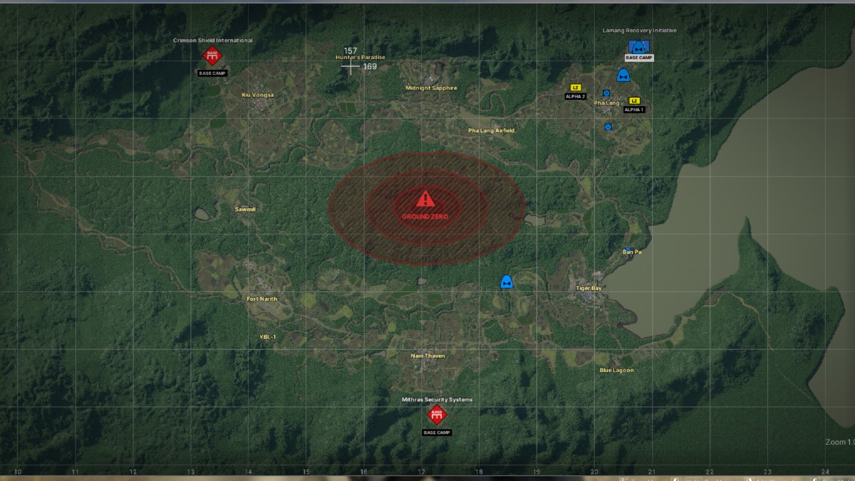 Gray Zone Warfare Map - All POIs & Size - Twinfinite