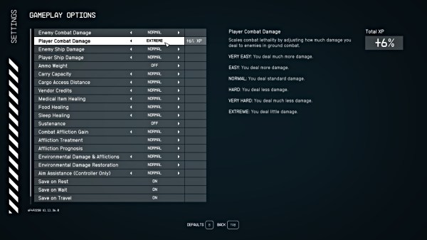 How to Use Extreme Difficulty in Starfield - Twinfinite