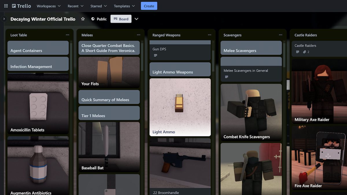 Decaying Winter Trello & Discord Link - Twinfinite