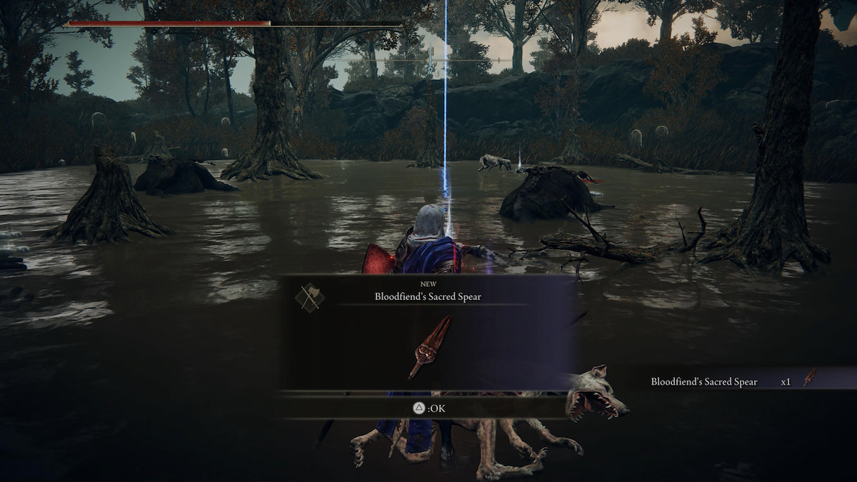Elden Ring Bloodfiend's Sacred Spear Location, Scaling, and ...