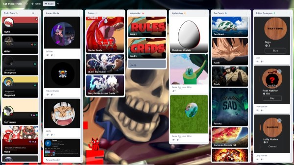 Cat Piece Trello Link (August 2024) - Twinfinite