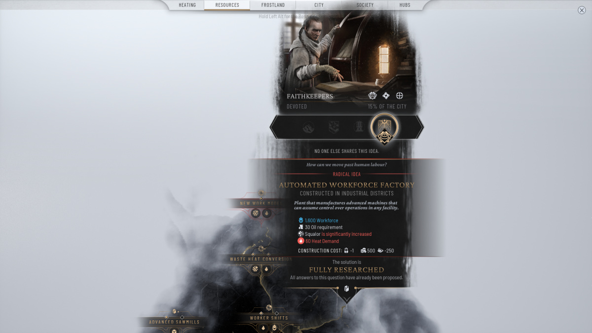 Frostpunk 2 Research Guide – How to Research Ideas Fast, Best Research Topics, & More - Twinfinite