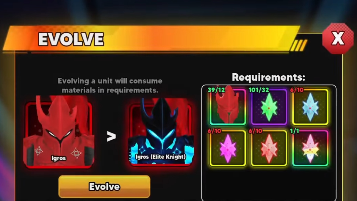 How to Evolve Units in Anime Vanguards - Twinfinite