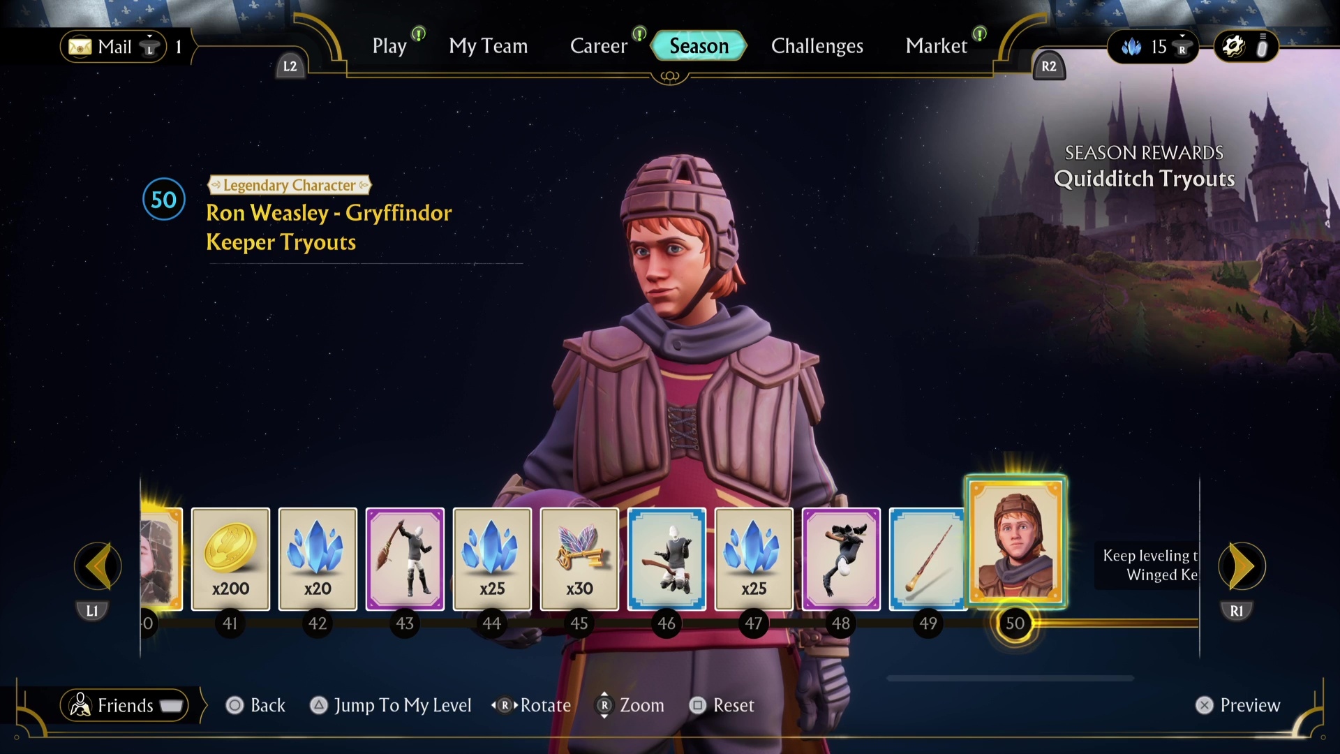 Harry Potter: Quidditch Champions - All Season Level Rewards Explained - Twinfinite