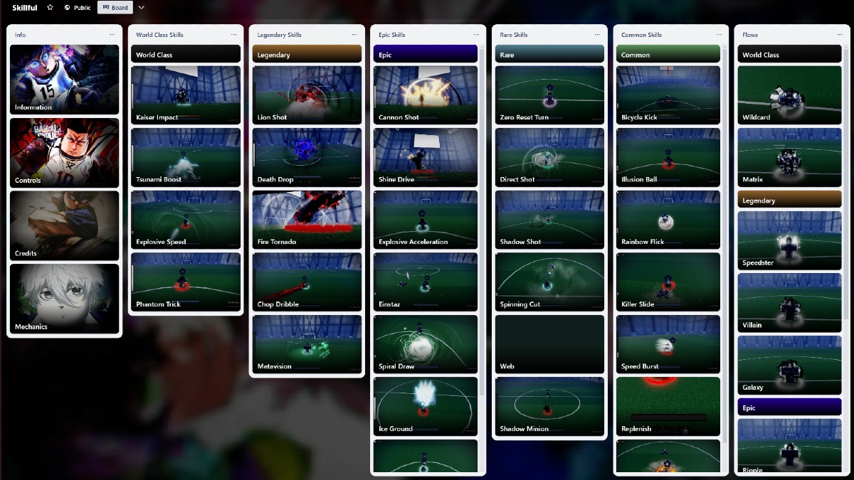 Roblox Skillful Trello Link (November 2024) - Twinfinite