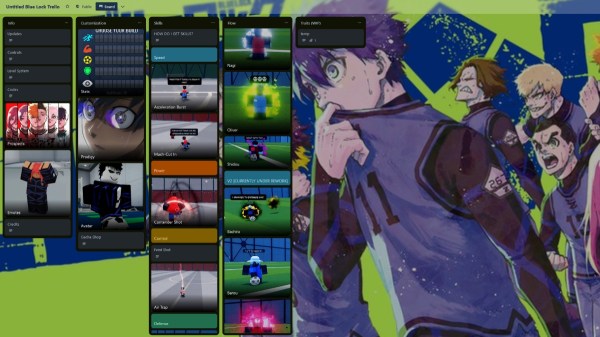 Untitled Blue Lock Game Trello Link (October 2024) - Twinfinite